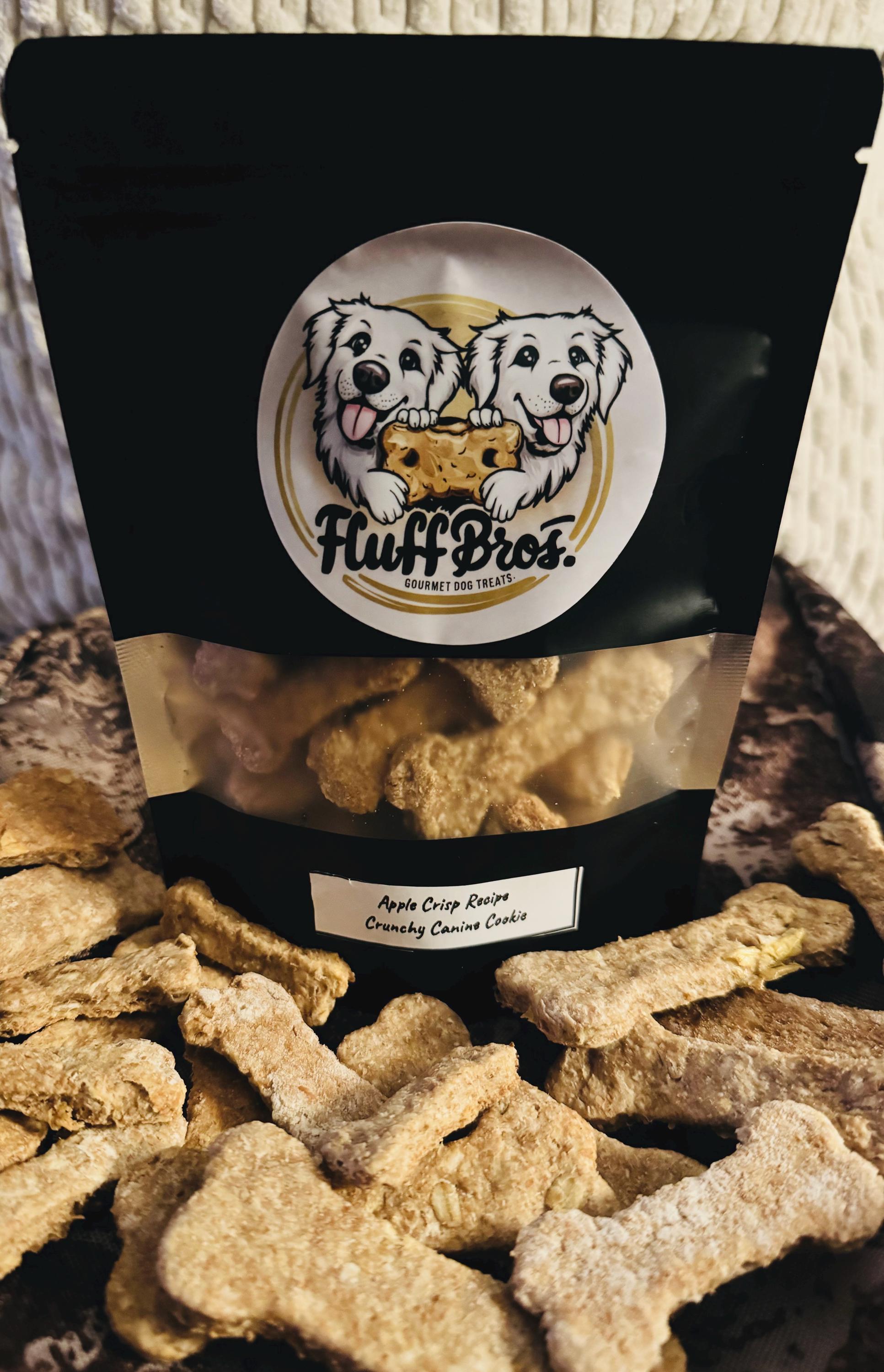 All Natural Homemade Apple Crisp Recipe Crunchy Canine Cookie Dog Trea ...